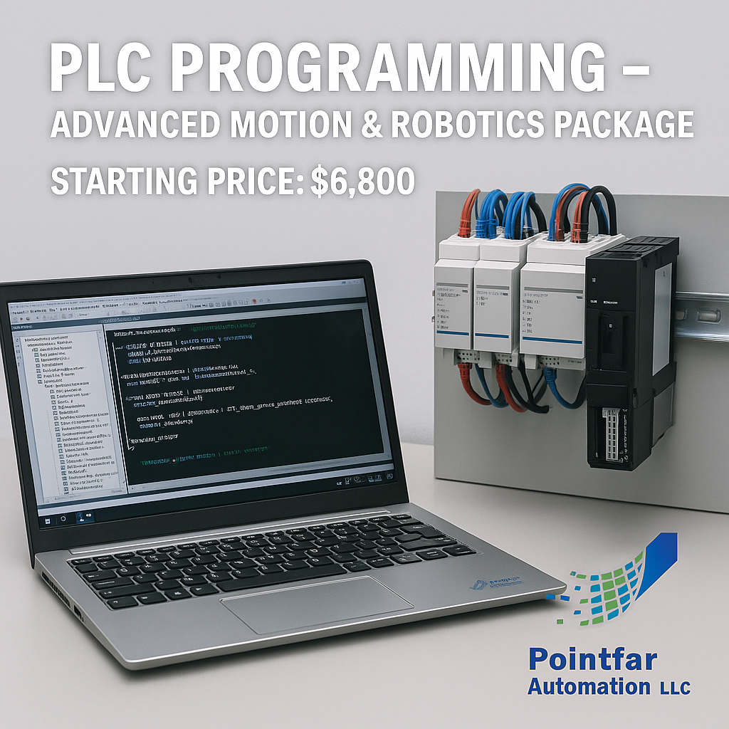 PLC Programming – Advanced Motion & Robotics Package – Pointfar Automation